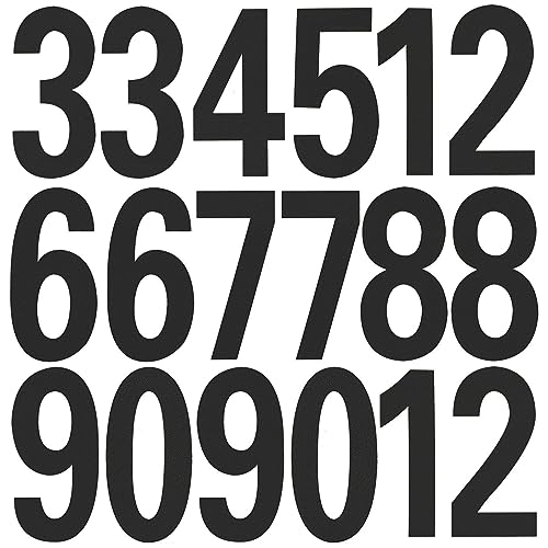 OSALADI Mailbox Numbers 12 Sheets Mailbox Digital Stickers Outdoors Stickers Outdoor Mailbox Scrapbooking Stickers Self Adhesive Door Numbers Mailbox Letter Stickers Label Pvc