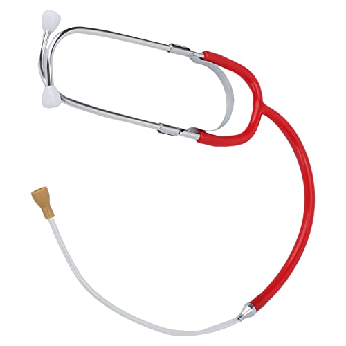 Lightweight binaural Stethoscope for Hearing aids (Red)