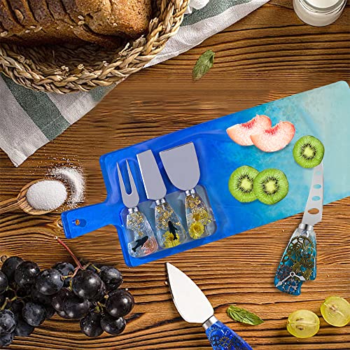 RESIN GO Handle Tray Silicone Molds, Rectangle Cutlery Tableware Serving Plate Epoxy Resin Silicone Molds, Cheese Hilt Handle Moldes for Knife Fork, Handmade Making Tools for Dinnerware Decoration