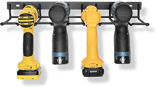 LIETENACO Power Tool Organizer, Drill Holder Wall Mount, Heavy Duty Metal Floating Tool Shelf, Garage Tool Organizers , Utility Storage Rack For Cordless Drill(Only the Shelf, No Tool)