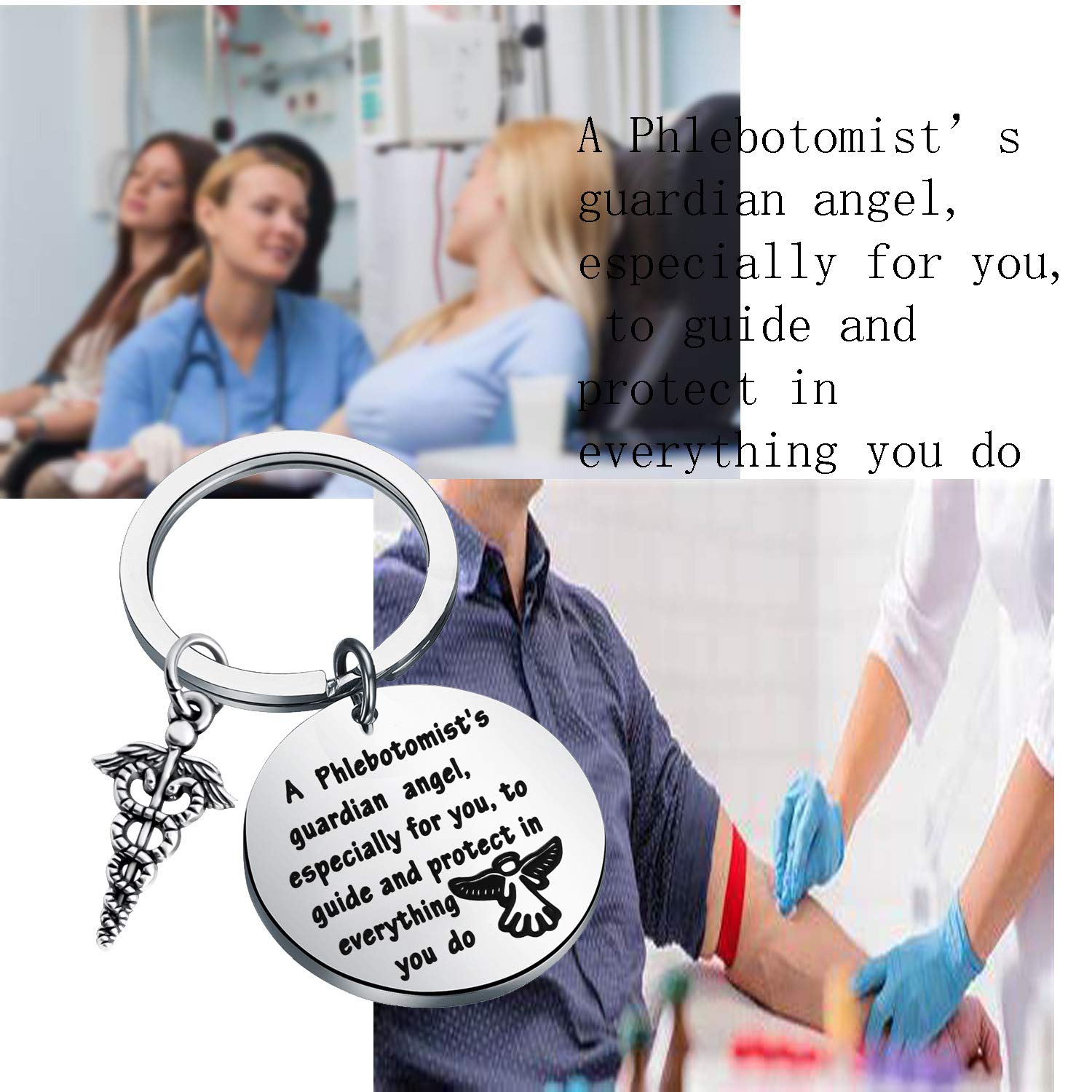 FEELMEM Pilot Prayer Keychain Drive Safe Jewelry Gift for Pilot A Pilot’s Guardian Angel Protect in Everything You Do Safe Travels Keychain for Pilot New Pilot Gift Aviation Jewelry (Pilot)