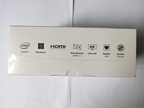 MeLE Quieter3Q Fanless Mini PC Celeron N5105 8GB 256GB, Windows 11 pro Tiny Desktop HDMI Gigabit Ethernet,Business Media Micro PC with Unlock Bios Auto Power on, SSD PXE VESA Mount