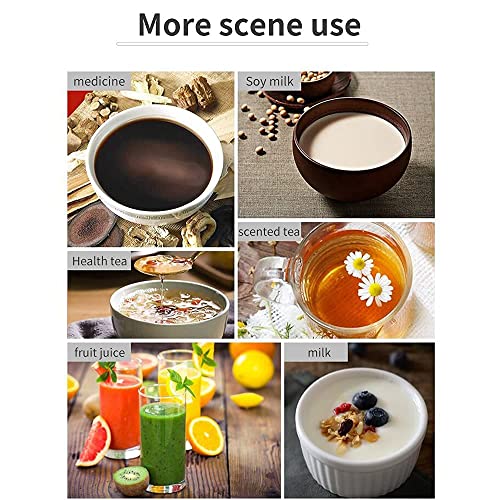 Vacuum Insulated Water Bottle,9Oz Double Wall Insulation Stainless steel Thermos Cup with Ceramic Liner Keeps Beverage Hot or Cold for 6 Hours, Tea Coffee Travel Tumbler Mug with Infuser (Blue)