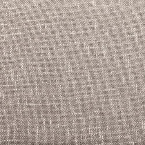 OSP Home Furnishings Callen Bench with Antique Bronze Nailhead Trim, Antique Grey Frame and Grey Fabric