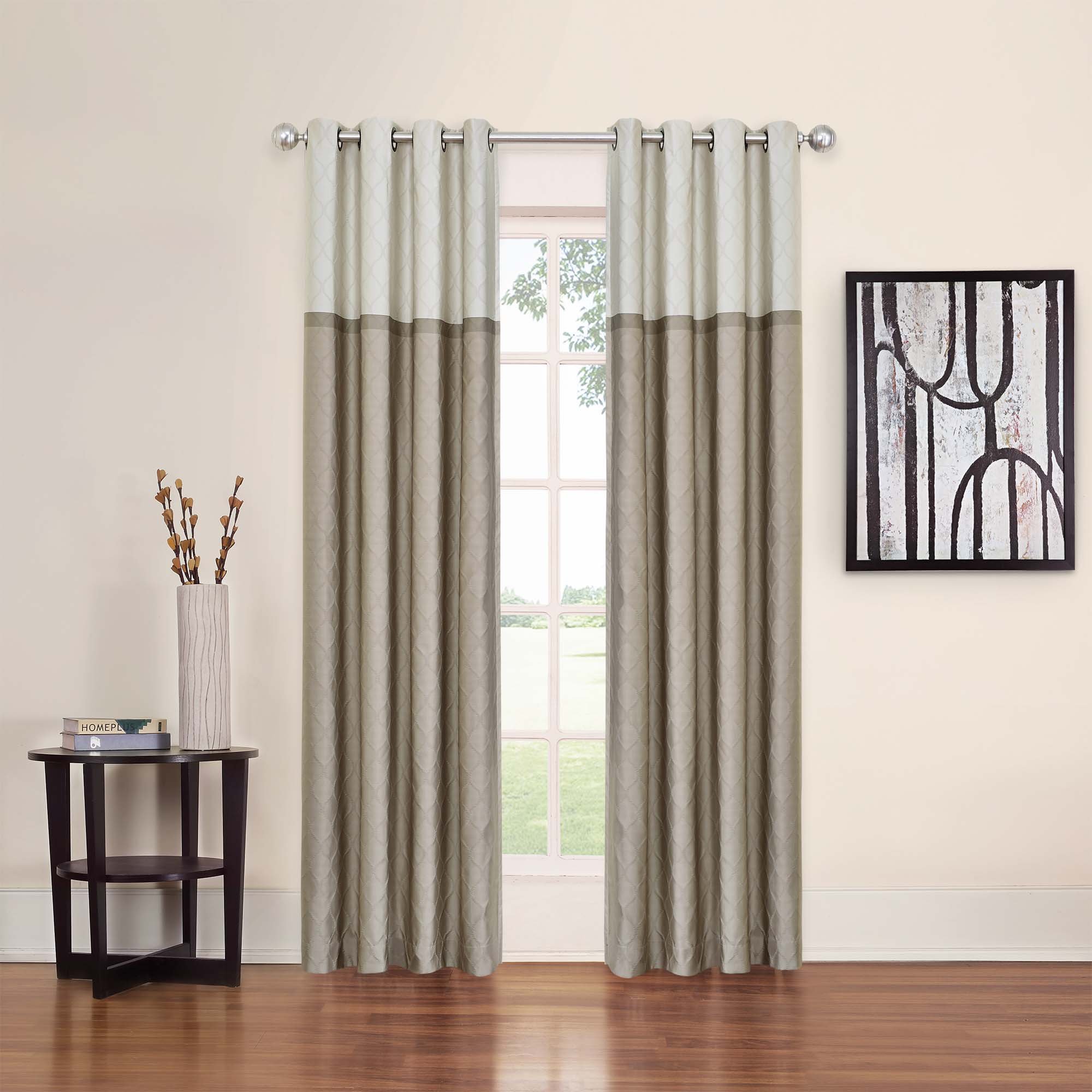 ECLIPSE Arno Modern Blackout Thermal Grommet Window Curtain for Bedroom or Living Room (1 Panel), 52" x 84", Blue