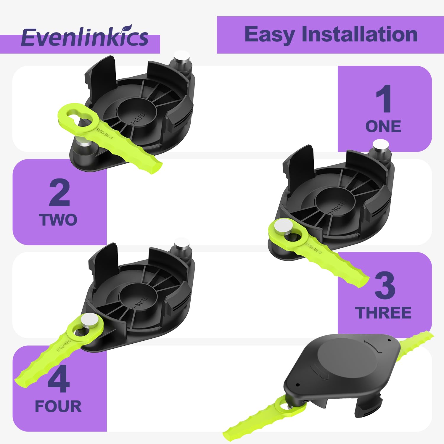 Evenlinkics Weed Eater Bladed Head,Compatible with Ryobi 18-Volt, 24-Volt, and 40-Volt Strimmers,Can Replace Ryobi ACFHRL2 Polycarbonate Bladed Trimmer Head.(1 Trimmer Head+10 Replacement Blades)