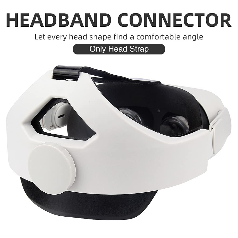 EKDJKK Adjustable Headband for Oculus Quest 2, Replacement for Elite Strap Comfortable Protective Head Strap Reduce Pressure for Enhanced Support and Comfort in VR Gaming