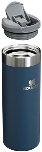 Stanley AeroLight Transit Bottle, Vacuum Insulated Tumbler for Coffee, Tea and Drinks with Ultra-Light Stainless Steel, 16 Oz, Navy