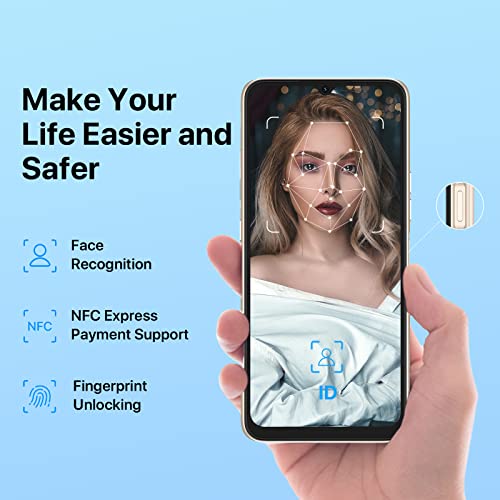 UMIDIGI Power 7 MAX Cell Phone, 6GB+128GB 10000mAh Battery Unlocked Smartphone with 6.7" Full Screen + 48MP AI Triple Camera Android Smartphone Gold
