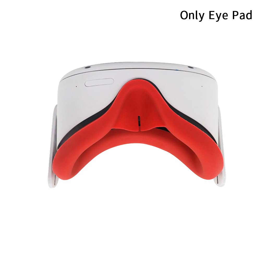 EKDJKK Silicone VR Face Cover for Oculus Quest 2, Face Pad Cushion Compatible with Oculus Quest 2 VR Headset, Sweatproof Anti-Leakage Silicone Face Cover Pad VR Facial Face Cover Replacement Pad