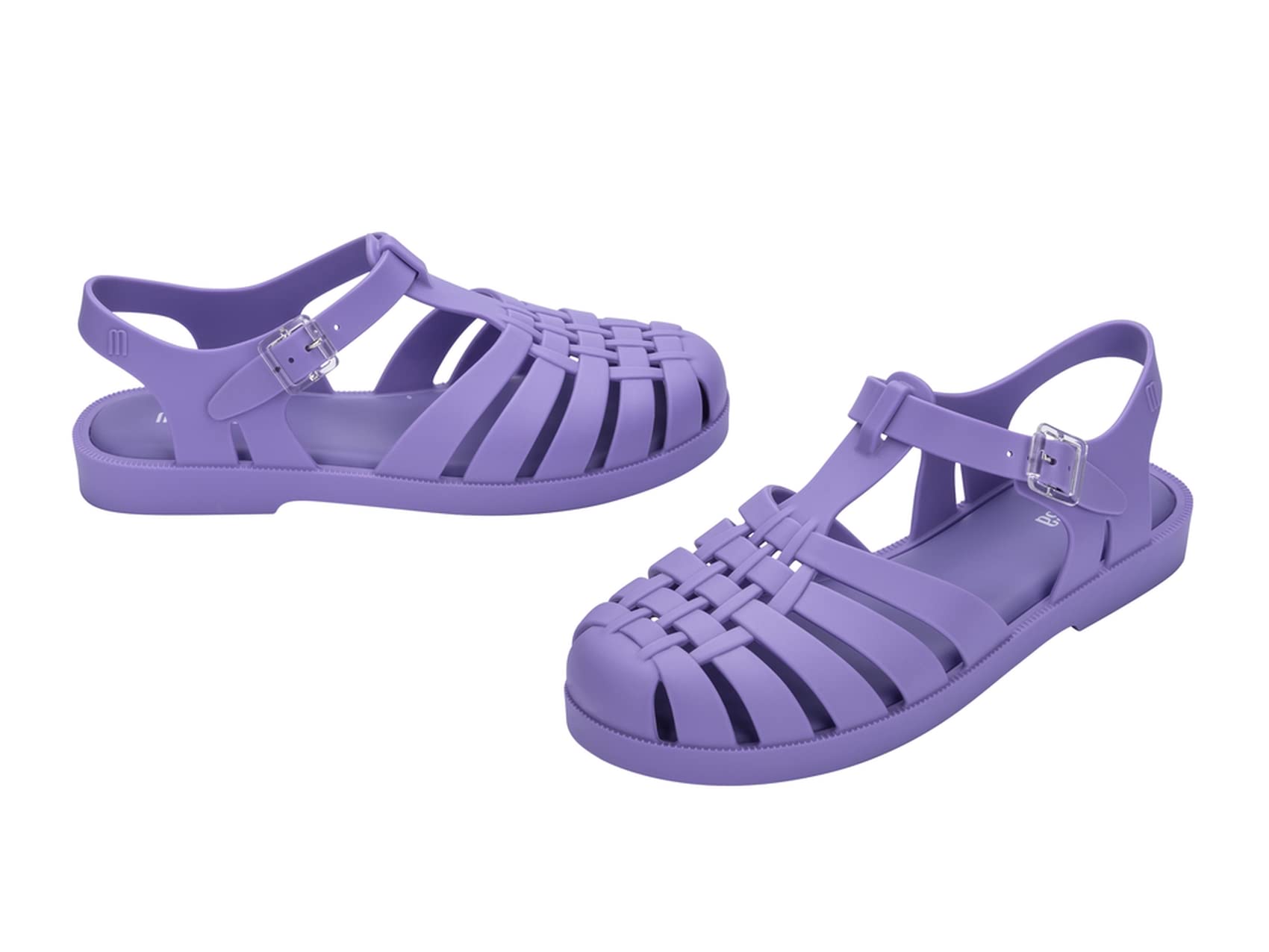 Melissa Possession Jelly Sandal for Women - The Iconic 90s Original Jelly Shoe, Fishermanâs Sandal with Adjustable Strap and Side Buckle, Lilac, 7