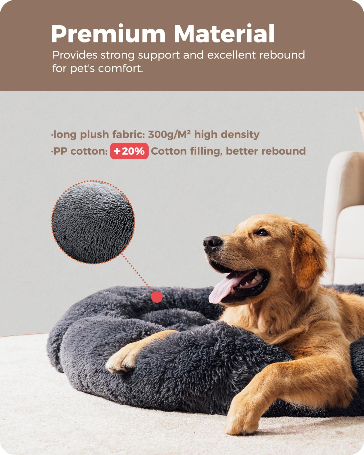Expandable Cat Carrier with Detachable Treat Pouch, Cat Backpack for Large Cats Bundle Fluffy Dog Couch Bed, Modular Dog Bed for Large Dogs