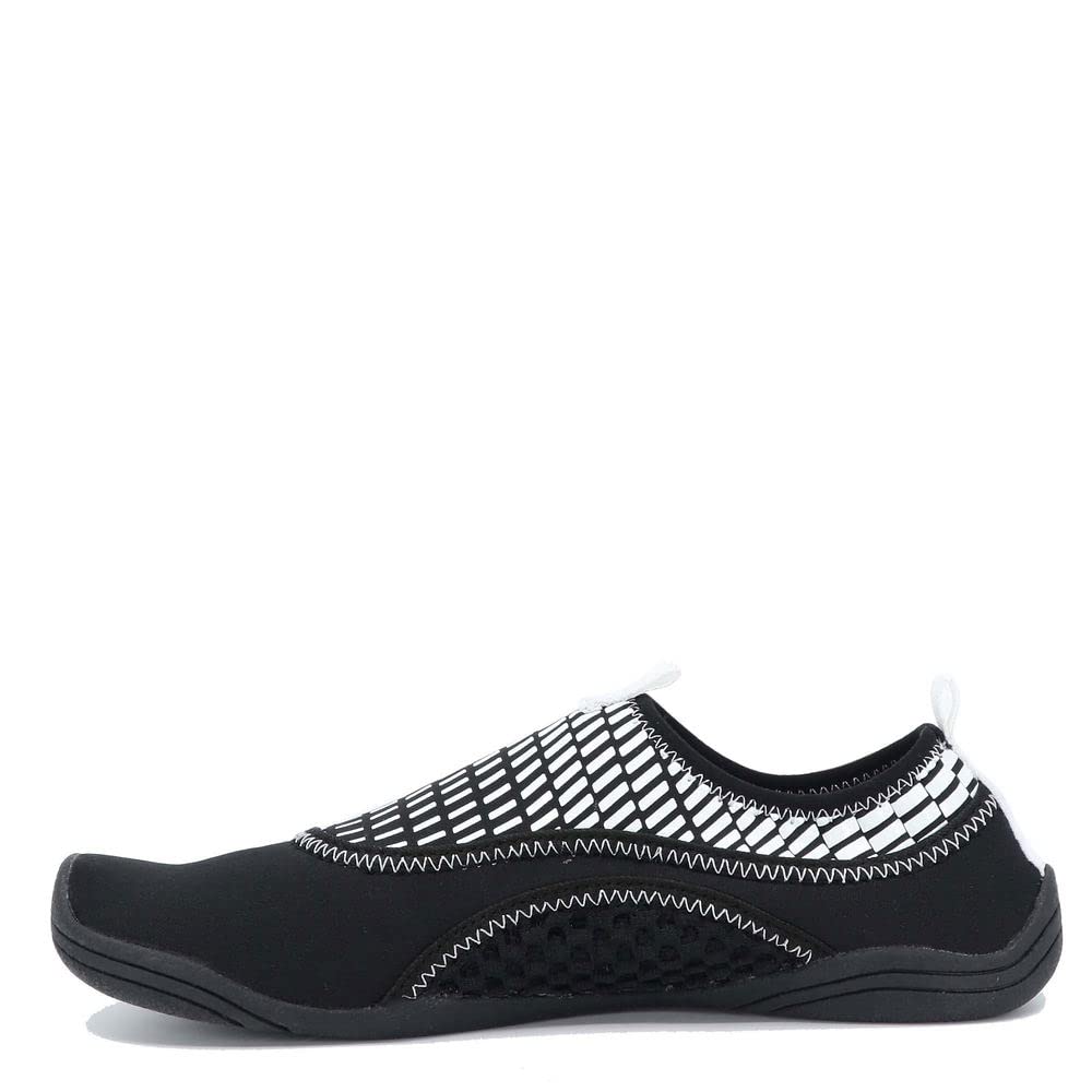 JBU by Jambu Women's Fin Water Ready Shoe, Black/White Print, 8.5