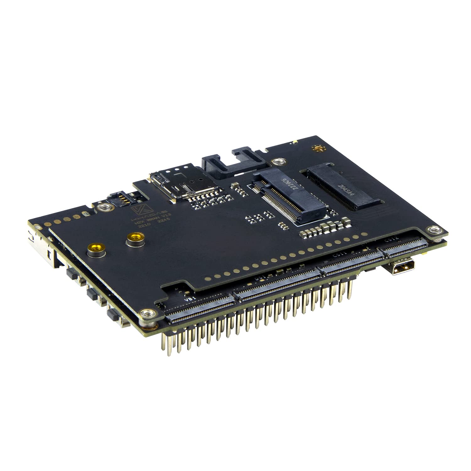 Khadas M2X WWAN Extension Board with M.2 Slot for Adding a 4G/5G LTE Module Support Nano-SIM Card Slot/18-Pin GPIO Header/4G/5G Active LED