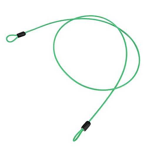 Exquisite Appearance PVC Security Lock, Practical Cable Bicycle Lock, Portable Motorcycle for Bicycle Autocycle Bike Scooter (Green)