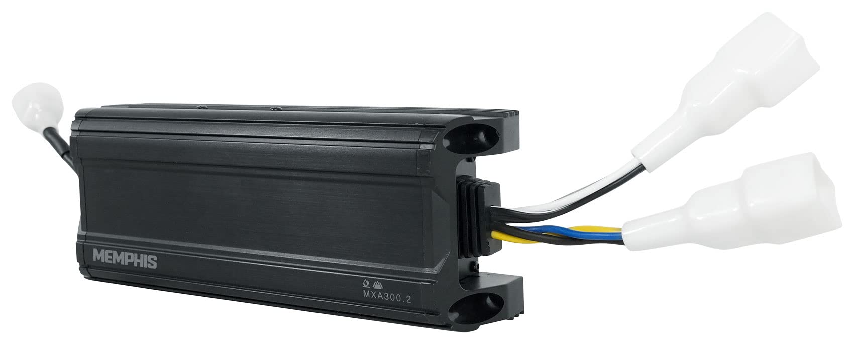 Memphis Audio MXA300.2 300 Watt RMS 2-Channel Amplifier Amp for ATV/UTV/RZR Bundle with MXAHD14KIT Amp Bracket