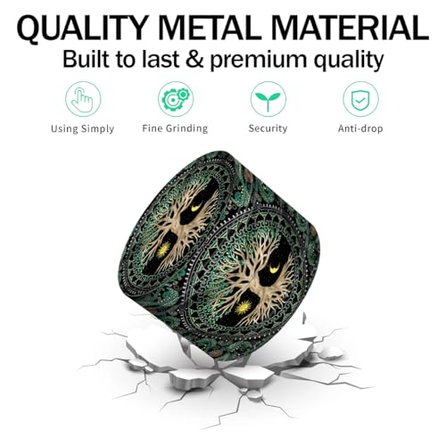 Grinder 2.5 inch, Boho Grinder (Green tree new style)