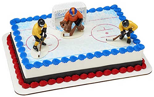 Hockey FaceOff DecoSet Cake Decoration