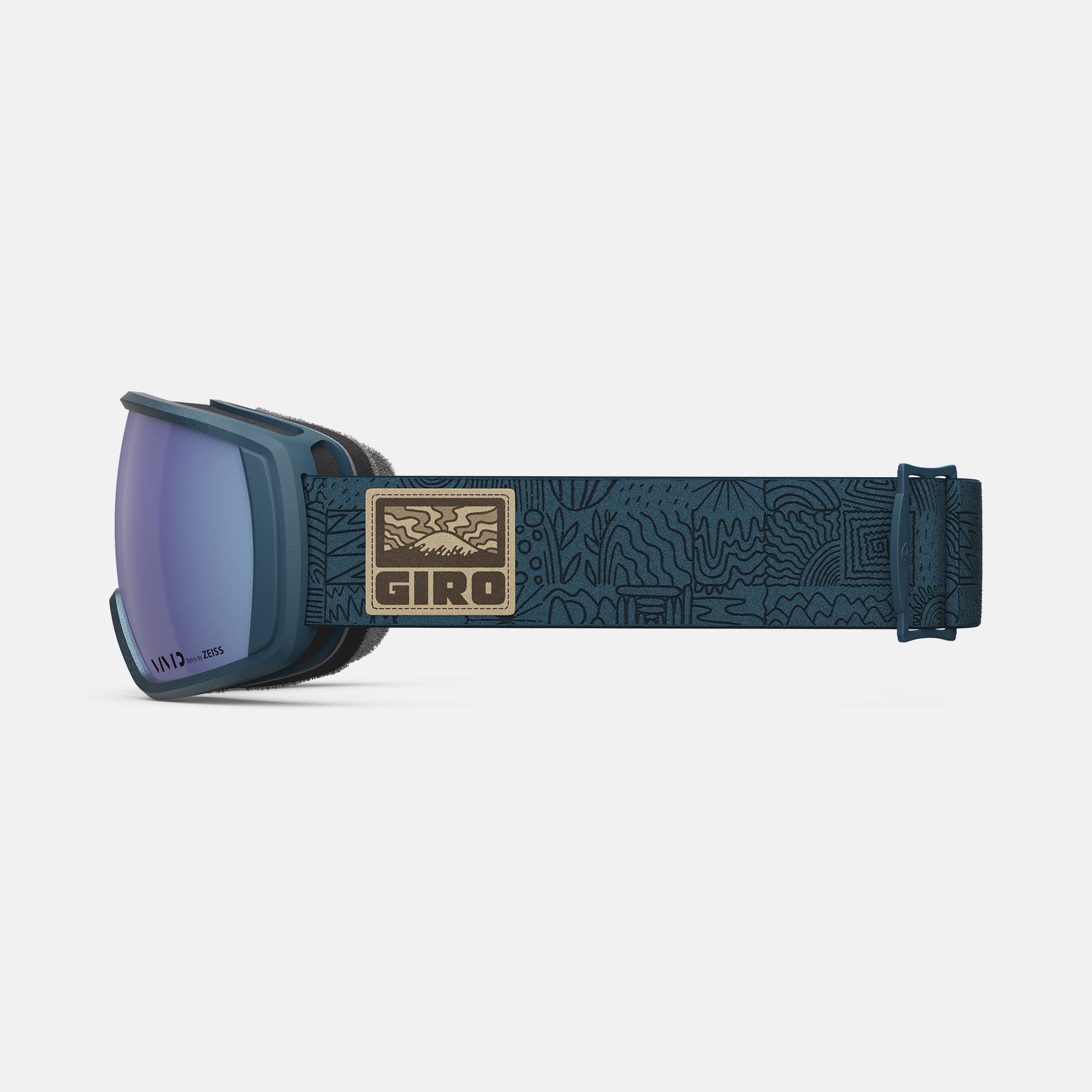 Giro Chico 2.0 Toddler Ski Goggles - Snowboard Goggles for Kids, Boys & Girls 2-4 - Screaming Teal Chroma Dot Strap with Amber Rose Lens