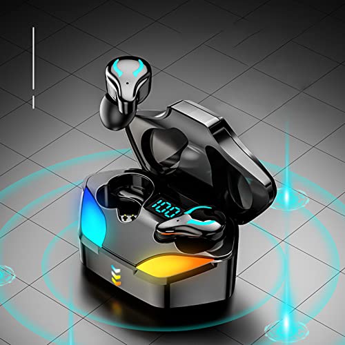 HelloCreate True Wireless Bluetooth Earbuds Mini in- Ear Earphone with Game/Music Mode, Low Latency Bluetooth Earbuds