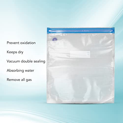 Oumefar 3D Printer Filament Vacuum Sealed Pack, 10Pcs 3D Printer Filament Storage Bags Flexibility Dry Keeping PE PP with Hand Pump for Food for Pet Supplies Mechanicalcomponents