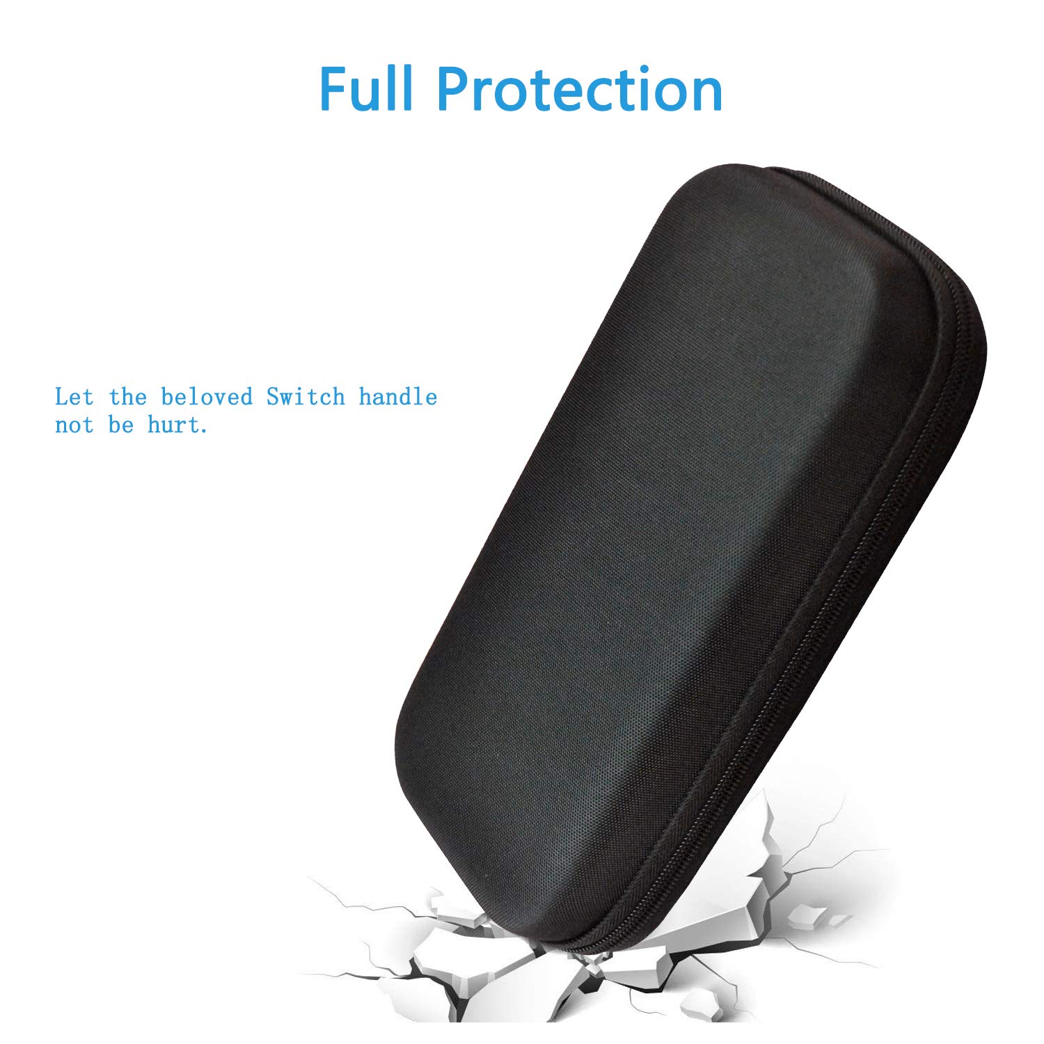 Eywlwaar Nintendo Switch Case Carry Case EVA Hard Shell Protective Case for Switch Console Accessories Black