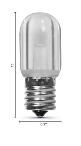 Feit Electric BPT7N/SU/LED Non-Dimmable Led Bulb, 15 W, 120 Vac, E17 (Intermediate) Base, Warm, 80 Lumens, White