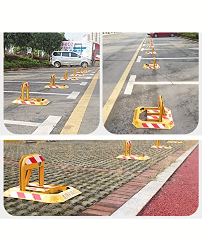 OUSIKA Parking Post, Parking Barrier, for Parking Lot Parking Guide Blocks,Car Ground Lock, Parking Space Lock, Parking Pile Parking Space Lock Bollard