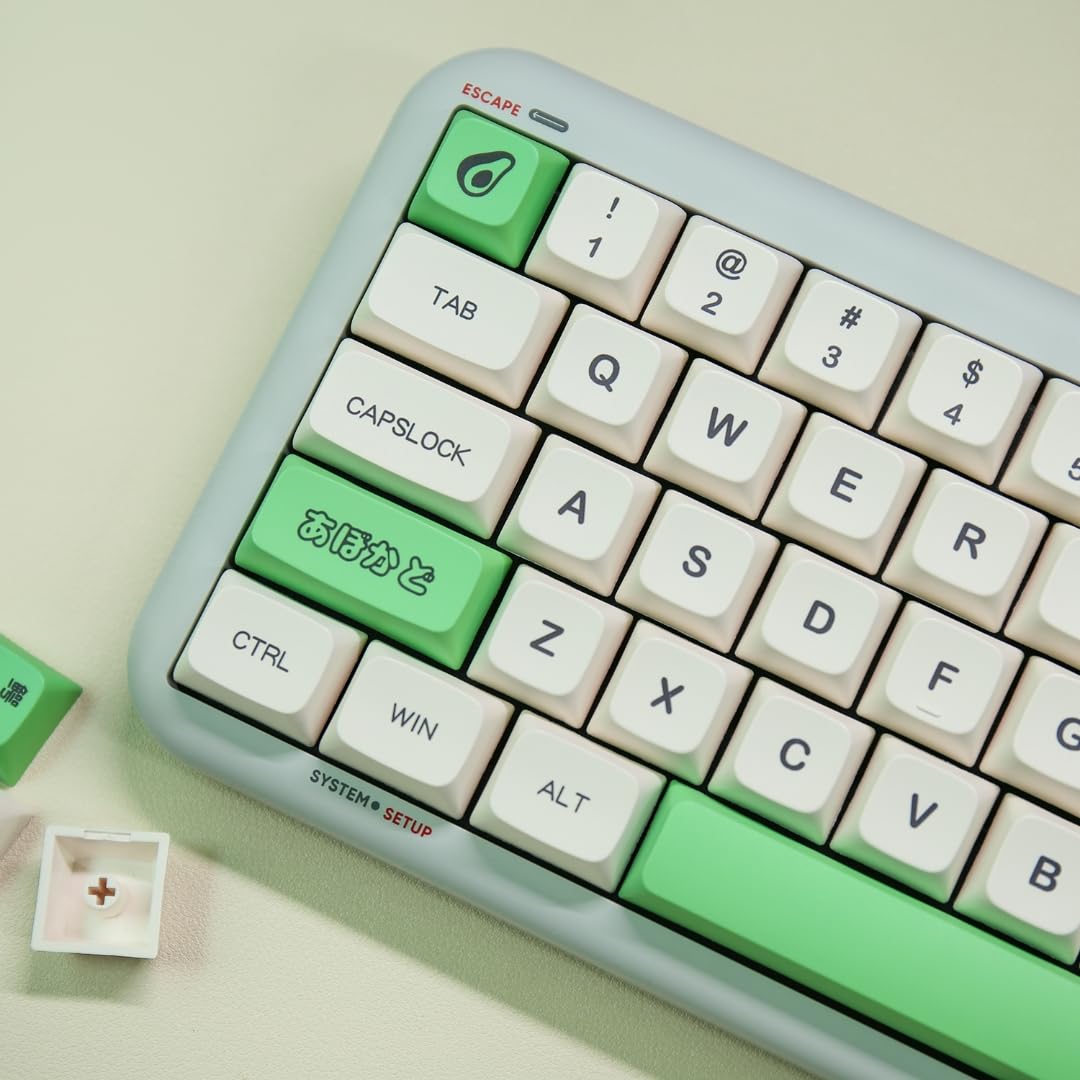ZMX Custom Keycaps Set,PBT Dye Sublimation XDA Profile 137 Keys Full Size Keycap for Cherry Gateron MX Switch Mechanical Gaming Keyboard Accessory DIY Cute Keycap for Gift