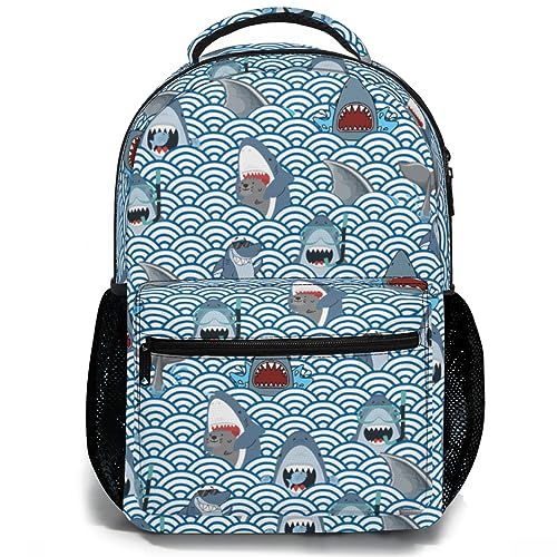MAZACUIR Shark Backpack for kids,cartoon Backpack Boy School Backpacks, Backpack for kids