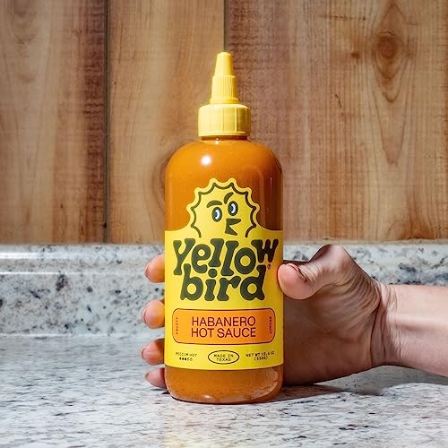Yellowbird Classic Habanero Hot Sauce 19.6 oz. Tabletop Size (Medium Hot | 1 Bottle | Made in Texas)