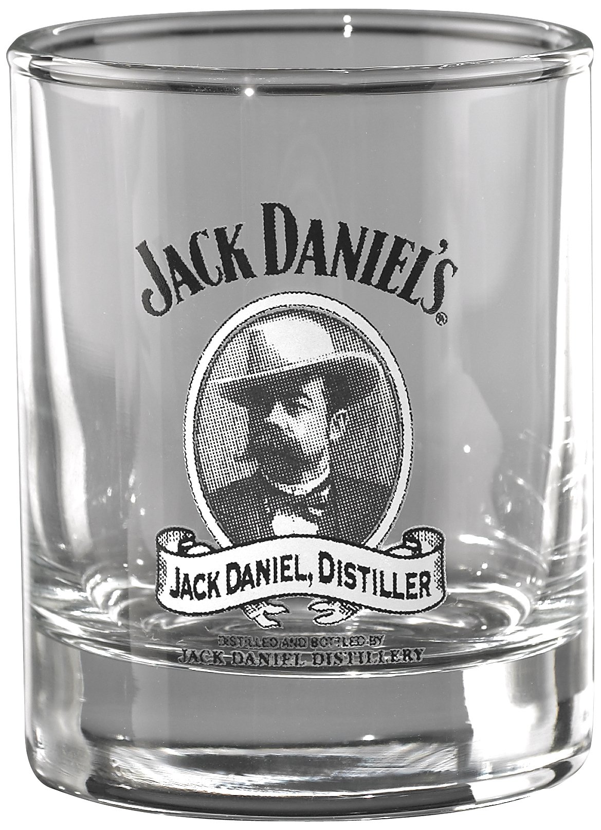 Jack Daniel's Licensed Barware Cameo Shot Glass, 1 Count (Pack of 1), Clear