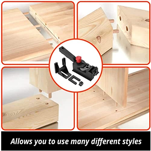 Gudmuzic Multi Tool Kit, Dowel Drill Guide, 3-12mm 10 Hole Wooden Punch Locator for Woodworkers and Woodworking Hobbyists