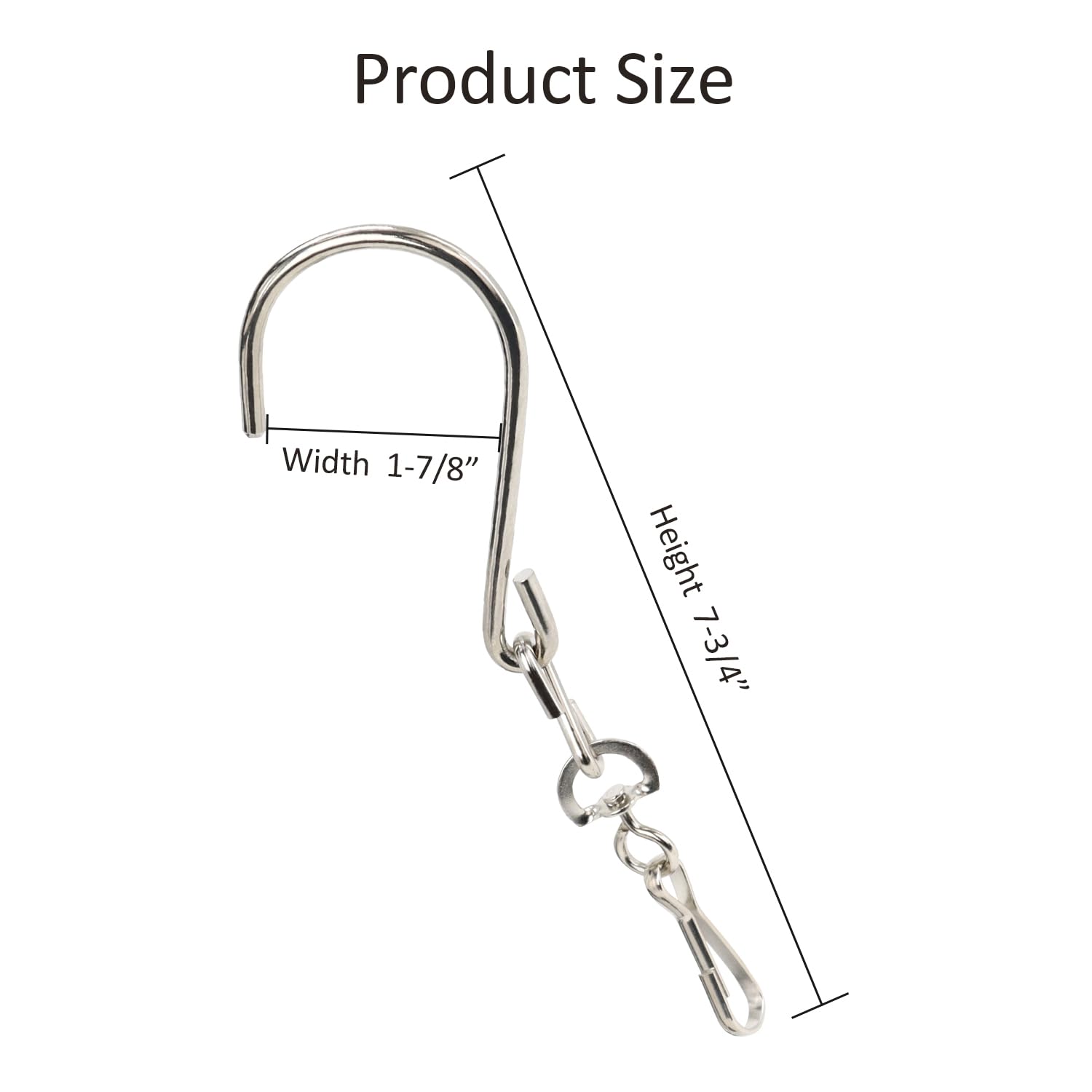 scottchen PRO Swivel Pot Hook for Securely Hanging Paint Cans and Other Containers, 7-3/4''Swivel Paint Pail Hook - Hang Paint Pails on Ladder and Windowsill, 6Pack