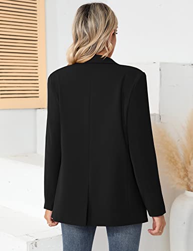 LUYAA Black Blazer for Women Business Professional Oversized Blazers for Women Black S
