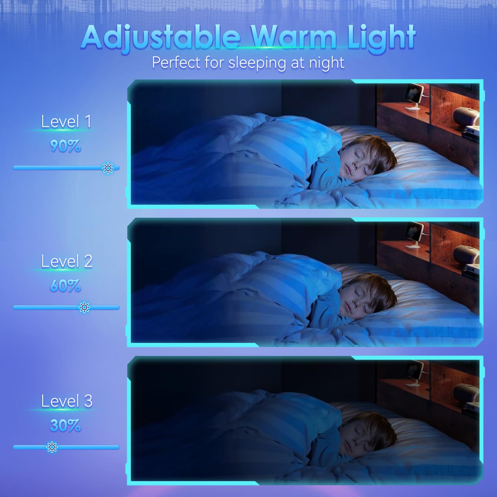 KKL Twin Bed Frames, Storage Headboard with Charging Station, RGB Light Strips, Solid and Stable, Noise Free, No Box Spring Needed, Easy Assembly, Rustic Brown