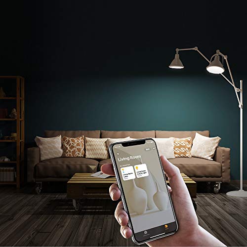 Feit Electric OM60/RGBW/HK 60W Equivalent Tunable Changing A19 Smart, Works with Apple HomeKit and Siri Voice Control, No Hub Required LED Light Bulb, 4.4" H x 2.4" D, Multi-Color RGBW