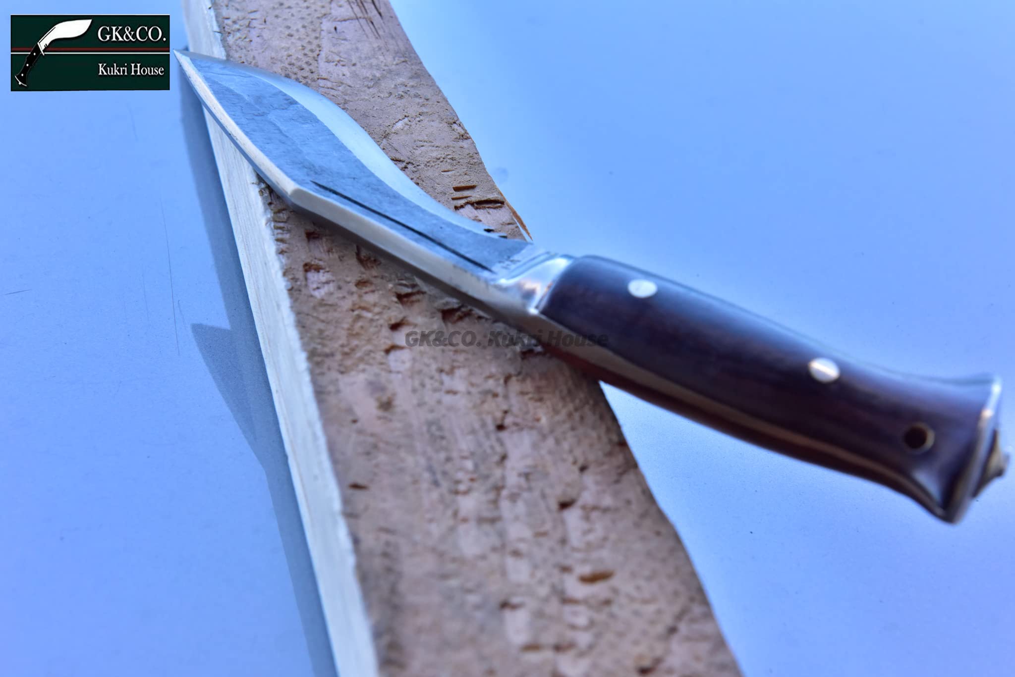 GK&CO. Kukri House Genuine Kukri/Khukuri- 5" Black (Rust Free) Blade Panawal Khukuri- Handmade Factory in Nepal.