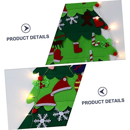 SAFIGLE 1pc DIY Christmas Tree Baby Educational Home Decoration Wall Sticker Decor Baby Christmas Nativity Ornaments for Kids Christmas Tree Hanging Christmas Tree Decor DIY Prop