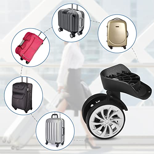 YHG Luggage Swivel Wheels, Luggage Replacement Wheels, Suitcase Wheels for Luggage, Suitcase Replacing and Repairing(2pcs), No Universal Luggage Replacement Wheel