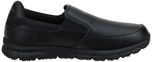 Skechers Men's Nampa-Groton Food Service Shoe, Black, 8.5 Wide