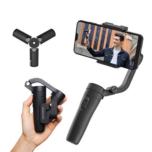 FeiyuTech Vlog Pocket Handheld Phone Gimbal Smartphone Stabilizer for iPhone12/11/X/Xs/XR/8/7Plus/6,Xiao Mi,Samsung Huawei Android iOS Smartphones,Max 0.53lb,Phone Width 42to88mm,Official-Authorized