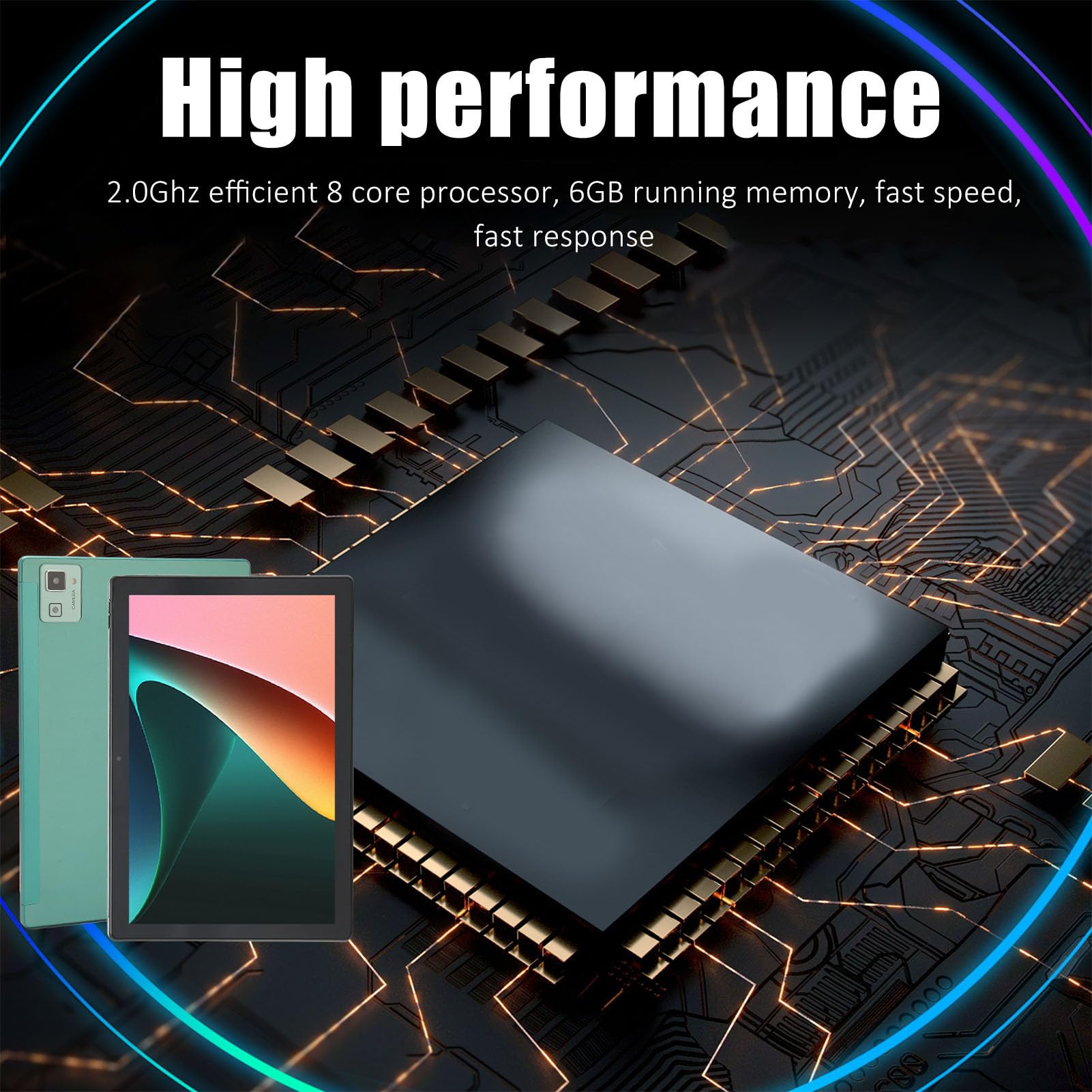 Gugxiom 2 in 1 Tablet,Android 12 Tablet with Keyboard and Mouse, 8 Core Processor, 6GB RAM 128GB ROM, 7000mAh, 10.1 inch FHD Screen, Front and Rear Cameras, 5G WiFi (US Plug)
