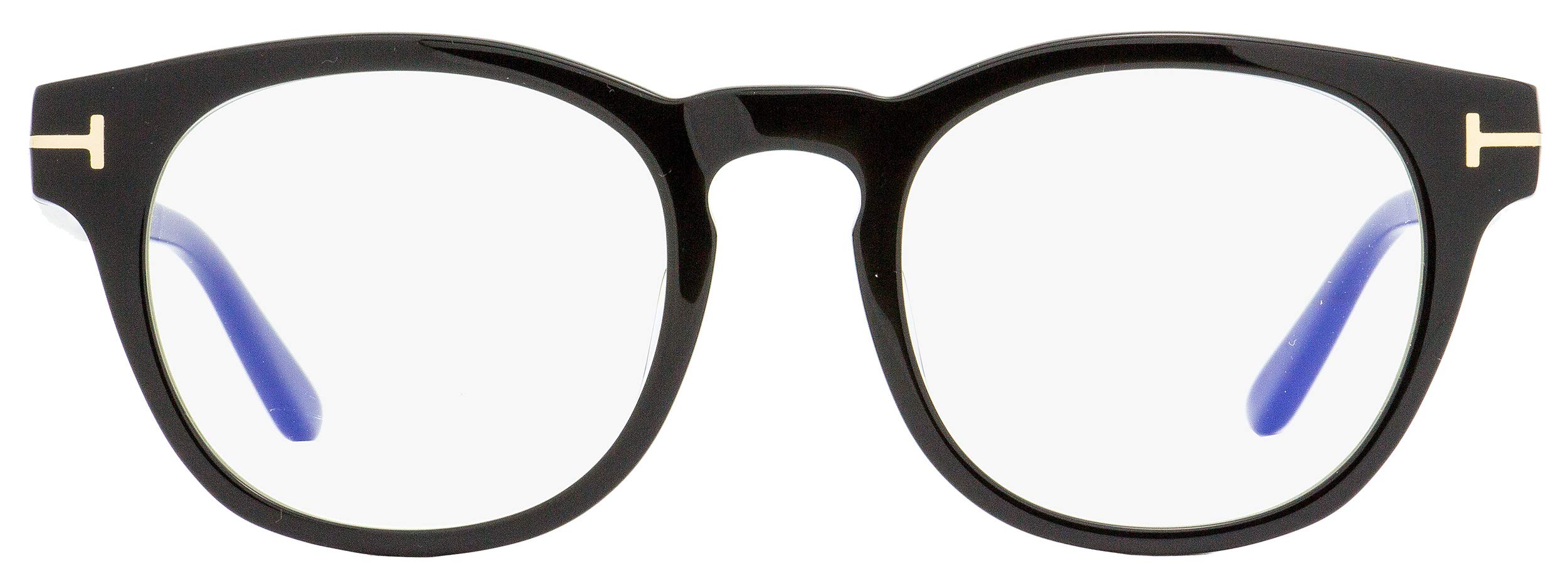 Eyeglasses Tom Ford FT 5543 -F-B 001 Shiny Black, Rose Gold"t" Logo/Blue Blo