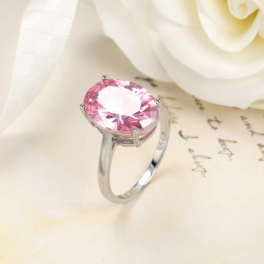 Goldenchen Fashion Jewelry Newest Oval Cut Natural Pink Fire Topaz Gemstone Silver Women Ring (8)