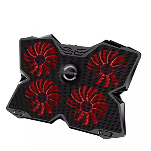 GXLMHL Laptop Cooler Cooling Pad Gaming Cooler Bracket with Four Fans and 2 USB for 14-17" Laptops (Color : E, Size : 40 * 24 * 6.5cm)