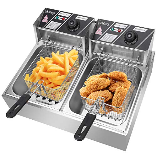 Electric Fryer Pot for Home Use French Fries, Chicken, 12L Capacity