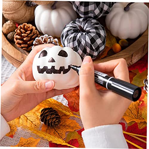 Garneck 36 Pcs Thanksgiving Pumpkin Foam Pumpkins Halloween Pumpkins Fall Decorations Artificial Pumpkin Ornament Pumpkin Model Halloween Layout Decor Lattice Ornaments Rope