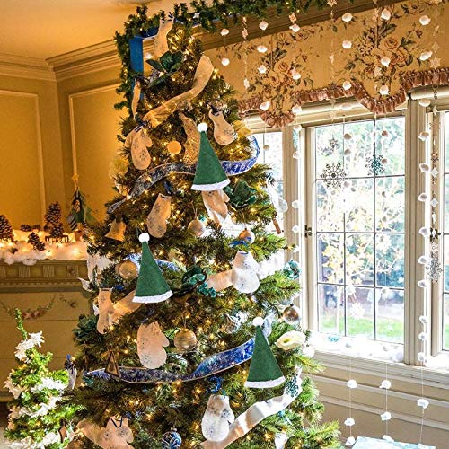 Oyalma Mini Christmas Hats Ornaments Felt Christmas Tree Pendant Festival Year Christmas Decoration for Home Navidad-70872