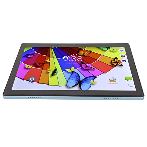 Naroote Gaming Tablet, 2.0 GHz Octa Core 10.1in Tablet 8GB RAM 256GB ROM Blue for Office (US Plug)
